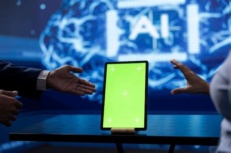 Premium Photo Engineer Running Ai Cognitive Computing Tech On Chroma