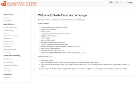 Svelte Easyroute Best Svelte Themes