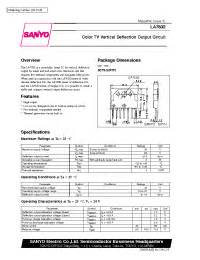 La7832 Sanyo Color Tv Vertical Deflection Output Circuit Analog