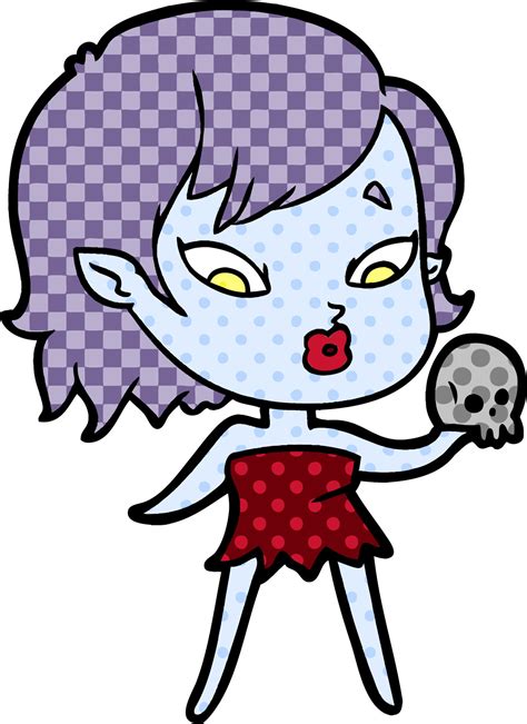 Cute Cartoon Vampire Girl 12456734 Vector Art At Vecteezy