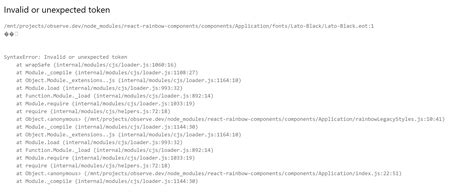 SyntaxError Invalid Or Unexpected Token When Loading Eot File Issue Vercel Next Js
