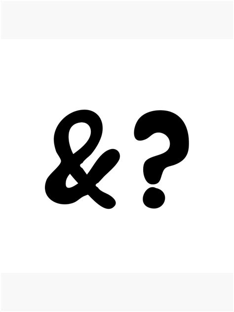 Logogram And Question Mark Art Print For Sale By Gemsanatomy Redbubble