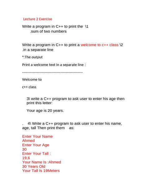 Lecture 2 Exercise Pdf