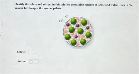 Solved Identify The Solute And Solvent In This Solution Chegg Com