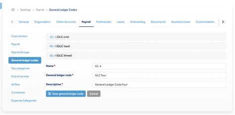 Creating General Ledger GL Codes Yomly