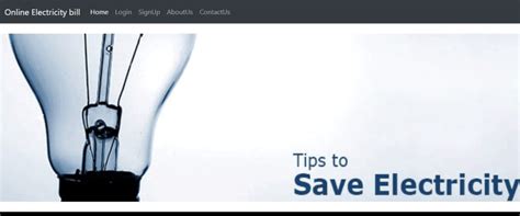 Online Electricity Bill Management System Project In Java With Source