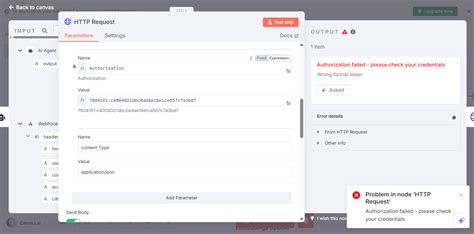 Error 401 Authorization Failed Please Check Your Credentials Wrong