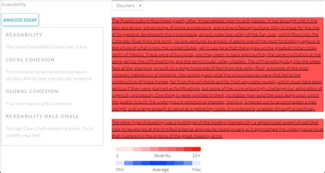 Essay With Low Cohesion And Readability Download Scientific Diagram