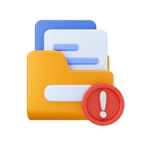 3d File Folder Report Spam Icon Illustration 22050914 Png