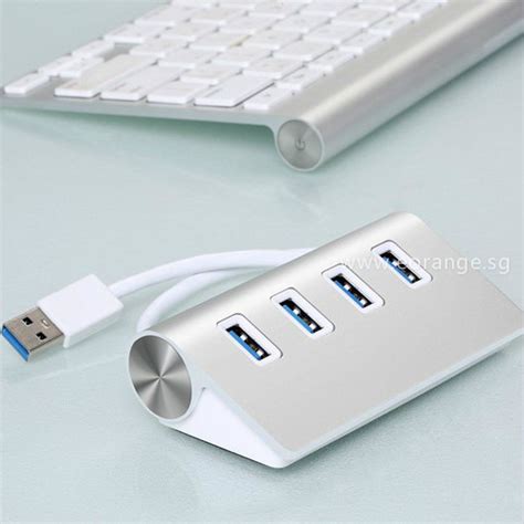 Port Aluminum Wave USB Hubs E ORANGE INTERNATIONAL