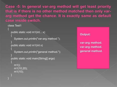 var arg methods ppt