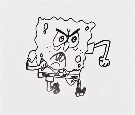 Angry Spongebob By Mateofugu On Deviantart