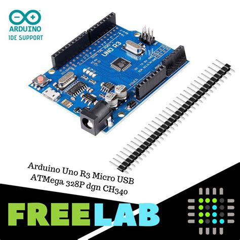 Arduino Uno R3 Micro Usb Atmega 328p With Ch340 Fits Arduino Ide