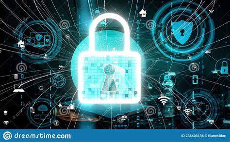 Cyber Security Encryption Technology To Protect Data Privacy Conceptual Stock Illustration