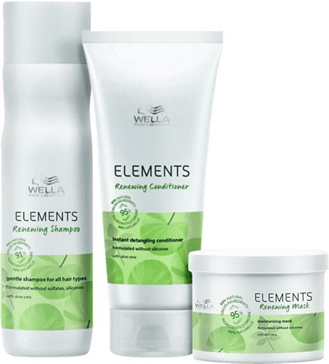 Kit Wella Professionals Elements Renewing Essencials Treatment Trio (3 ...