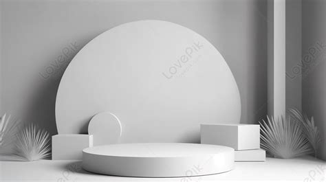 제품을 위한 매끄러운 프레젠테이션 연단을 갖춘 미니멀한 기하학적 장면 3d 렌더링 연단 배경 미니멀 배경 기하학 배경 이미지 Hd 연단 미니멀 기하학 배경 사진