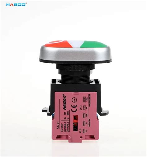 Double Push Mm Double Button Two Position Reset Button Switch With LED Push V Mm Double