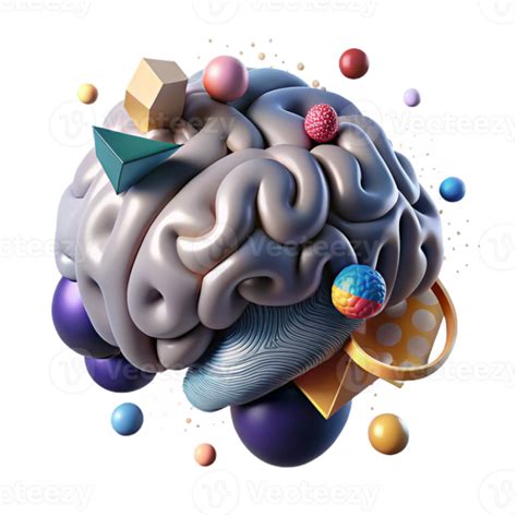 Stunning Classic Brain Scan Abstract Isolated High Resolution 60673020 Png