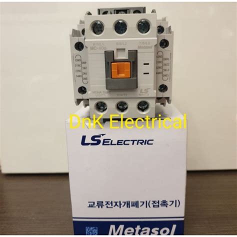 Jual Magnetic Contactor Kontaktor 3 Pole 220vac Metasol Ls Mc 40a Mc40a Shopee Indonesia