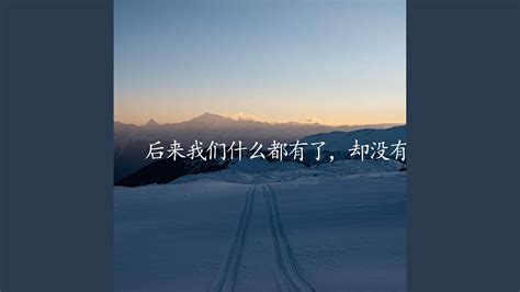 后来我们什么都有了，却没有了我们 Dj Youtube