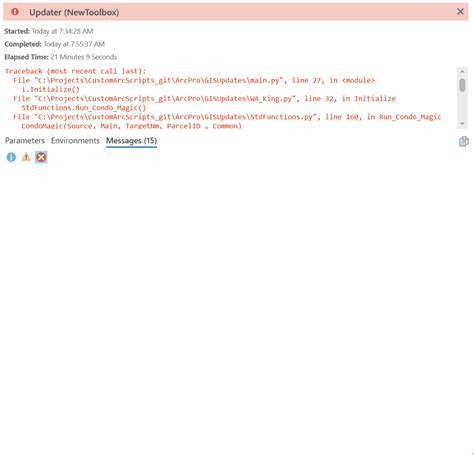 geoprocessing view detail message is blank esri community