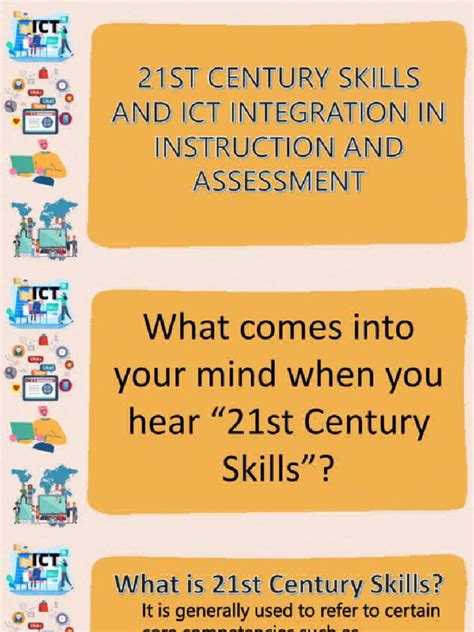 21st Century Skills And Ict Integration In Instruction18pptx Pdf