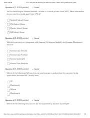 Mastering The AWS Cloud Quiz Key Concepts And Services Course Hero