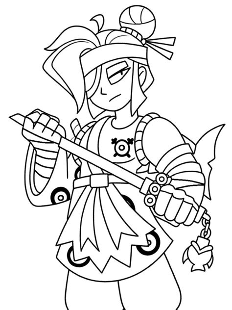 Coloriage Kaze Brawl Stars à Imprimer Pdf Gratuit
