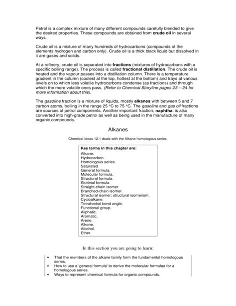 Alkanes And Structural Isomerism