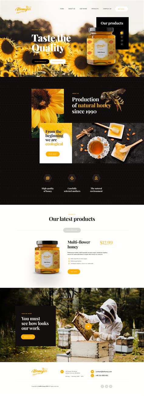 Web App Design Web Layout Design Honey Design