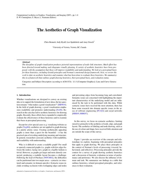 2007 The Aesthetics Of Graph Visualization Pdf Visualization Graphics Perception