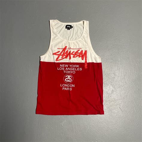 Stussy Tank Top Mens Size Small Great Depop