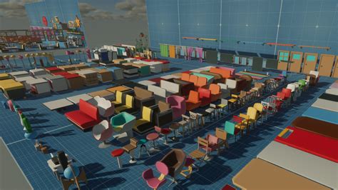 Interior Room Assets Cafe Mega Pack