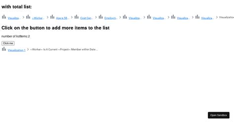 Dynamic List Item Lengths Codesandbox
