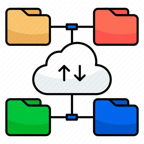 Cloud Folder Transfer Exchange Transmission Sync Synchronization Icon Download On Iconfinder