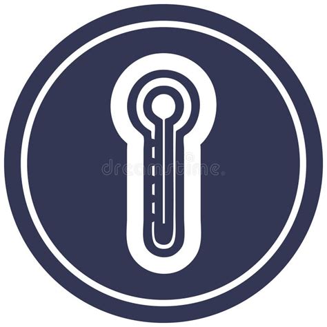 Circular Thermometer With Digital And Analog Color Bar Vector Measuring Temperature In Degrees