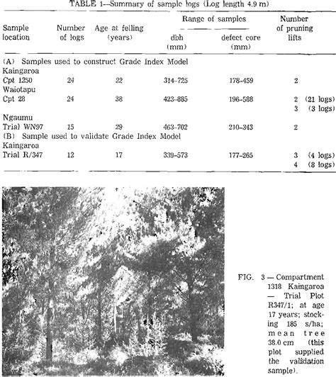 Figure From A GRADE INDEX FOR PRUNED BUTT LOGS Semantic Scholar