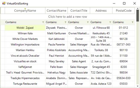 Sorting Overview Radvirtualgrid Telerik Ui For Winforms