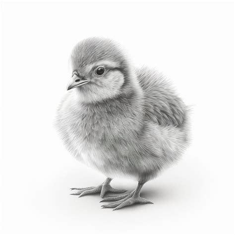 Premium Photo Pencil Sketch Cute Hen Drawing Arts Ai Generated