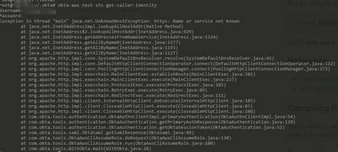 ubuntu 16 04 command line got name or service not known · issue 286 · oktadev okta aws