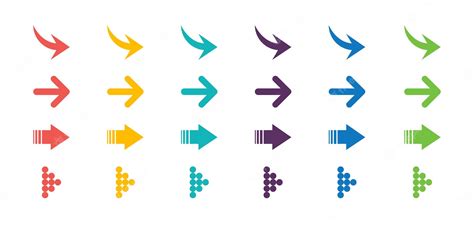 Icono De Conjunto De Flechas Conjunto De Flechas Ilustración Vectorial