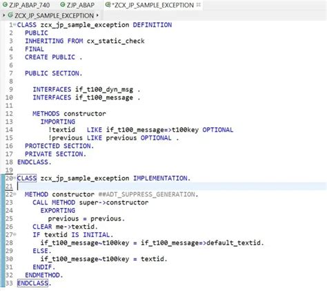 Object Oriented Abap 4 Exception Handling Discovering Abap