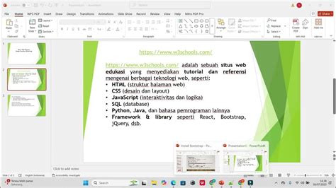 Praktek Bootstrap Dengan Tutorial W3schools Desain Dan Pemrograman Web Youtube