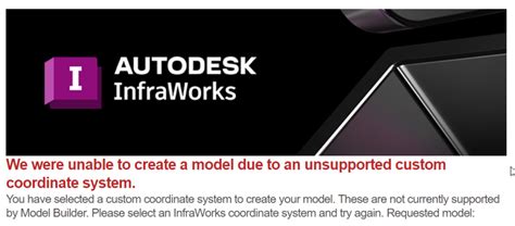 we were unable to create your model due to technical issues when