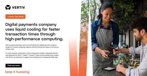 How Vertiv Uses Liquid Cooling For Faster Transaction Times Vertiv Posted On The Topic Linkedin