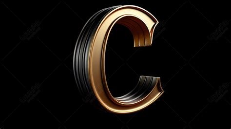 검은색 필기 스크립트 글꼴 문자 C의 3d 렌더링 배경 필기 글꼴 배경 글꼴 배경 문자 C 배경 이미지 Hd 필기 글꼴