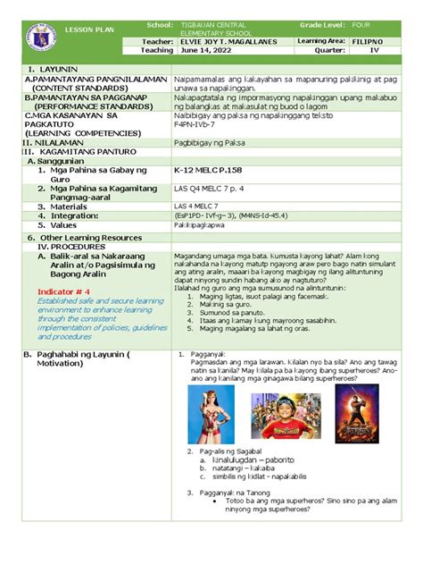 Filipino Grade 4 Cot 2 Pdf