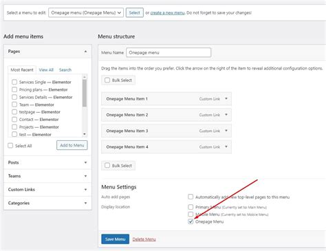 Menu Settings Rstheme