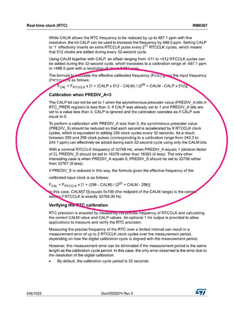 Solved Rtc Smooth Calibration On Stm32l072cz Stmicroelectronics Community
