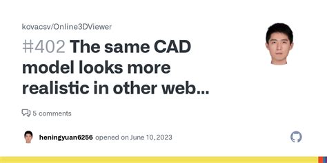the same cad model looks more realistic in other web viewers can you